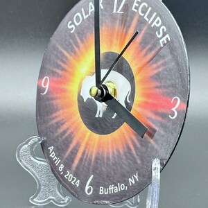 5" Eclipse Desk or Table Clock. Upcycled CD Clock, Repurposed CD Clock ...