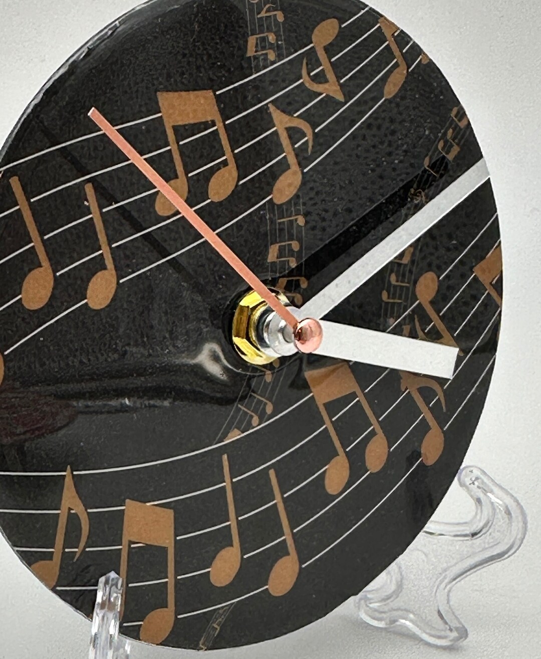 Upcycled CD Clock - 5” Desk/table Clock - Repurposed CD Clock - Unique ...