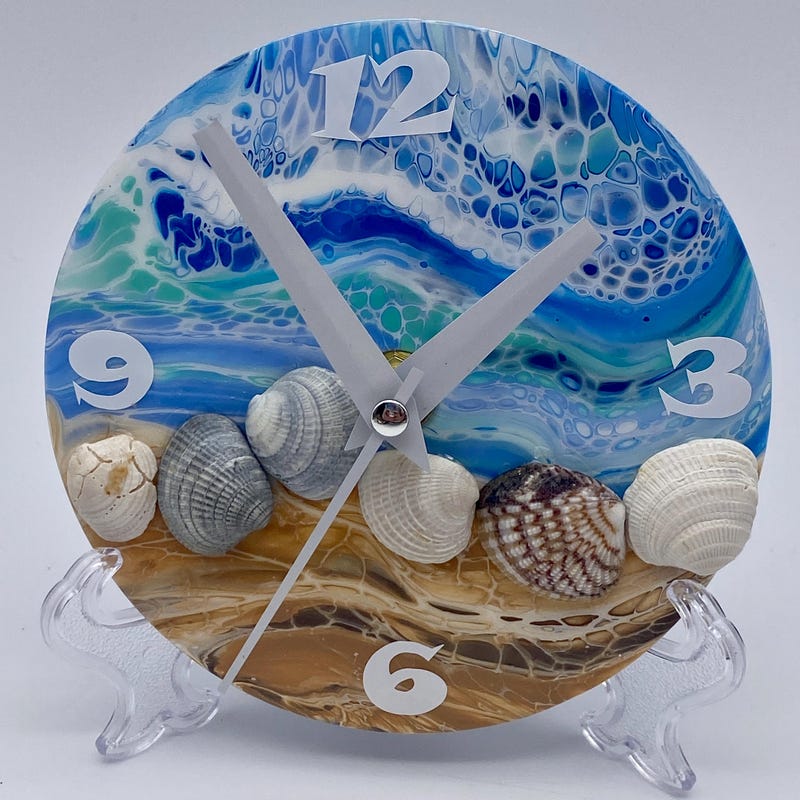 Seashell Clock - Etsy