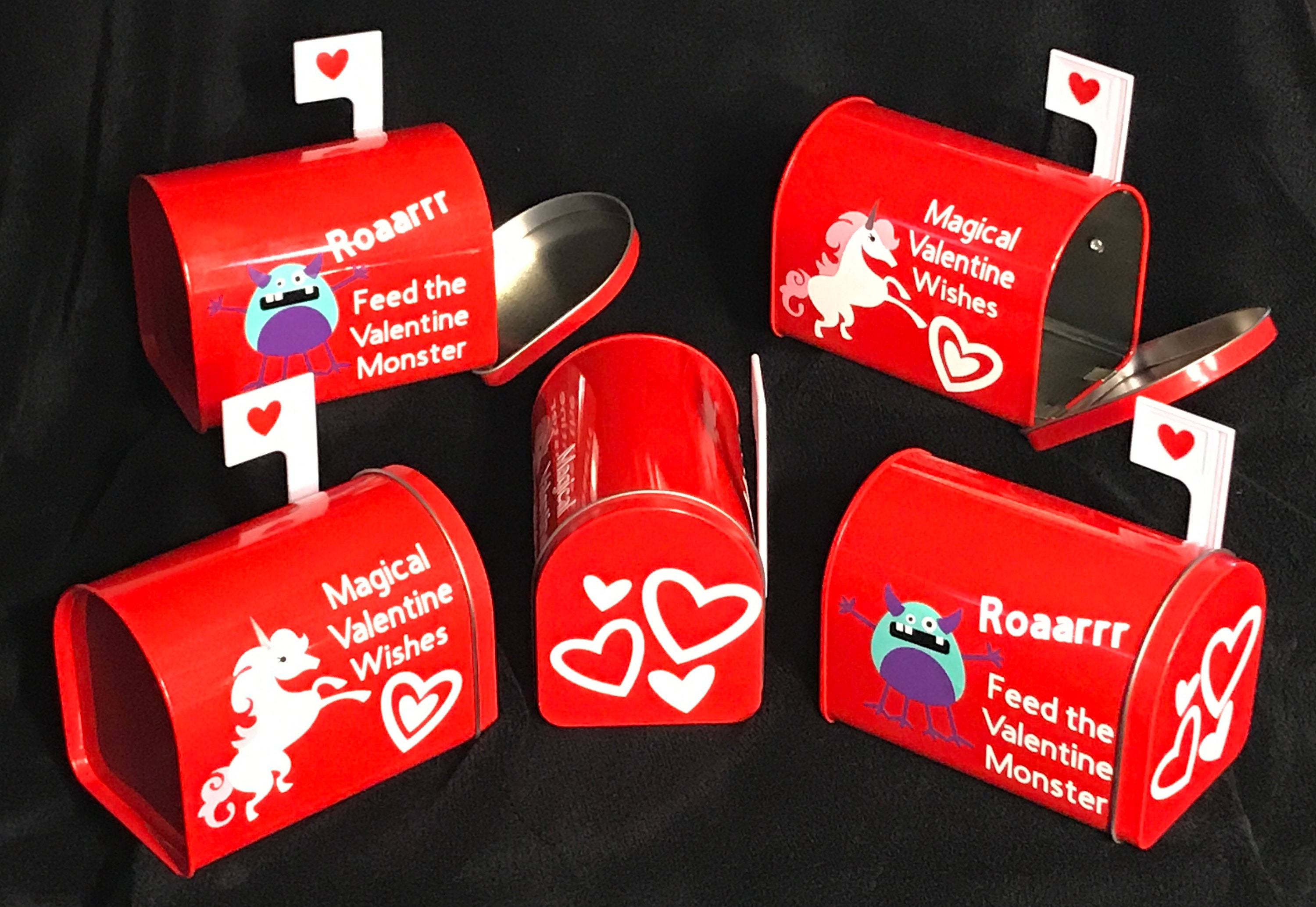 Unicorn or Monster Valentine Mailbox Personalized, Valentine Card ...