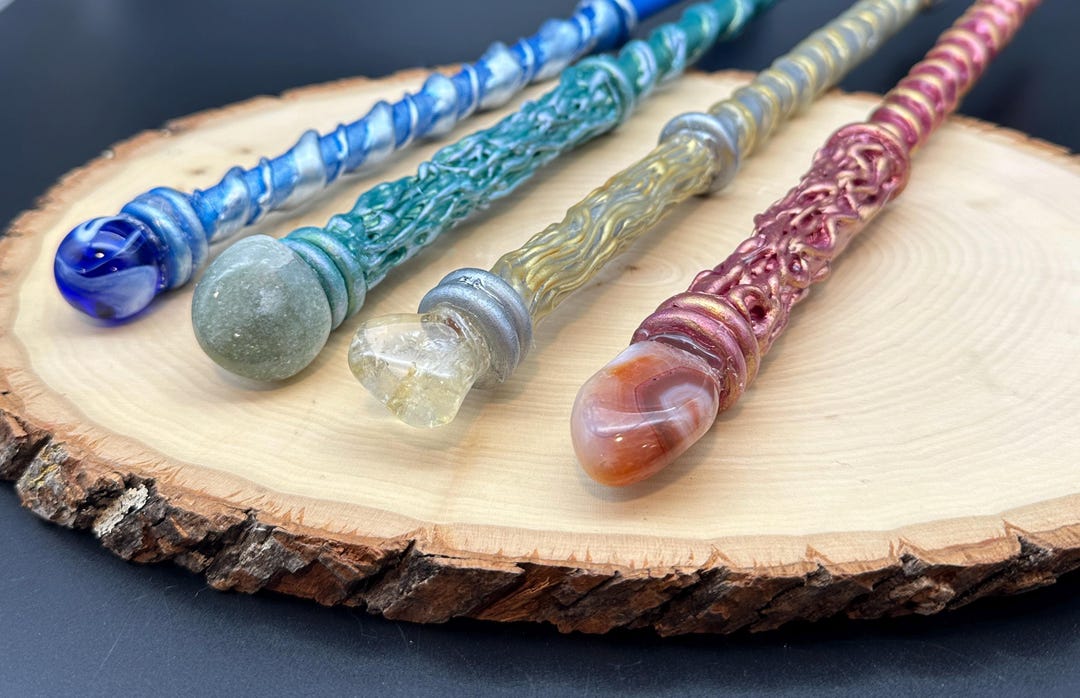 Handcrafted Wand Wizard, Witch, Fairy Wand Witchcraft, Wicca, Goth, Pagan, Spiritual Magic Wands ...