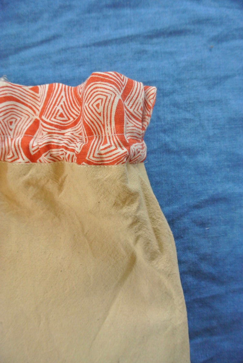 Handprinted Draw-string Bag - Etsy