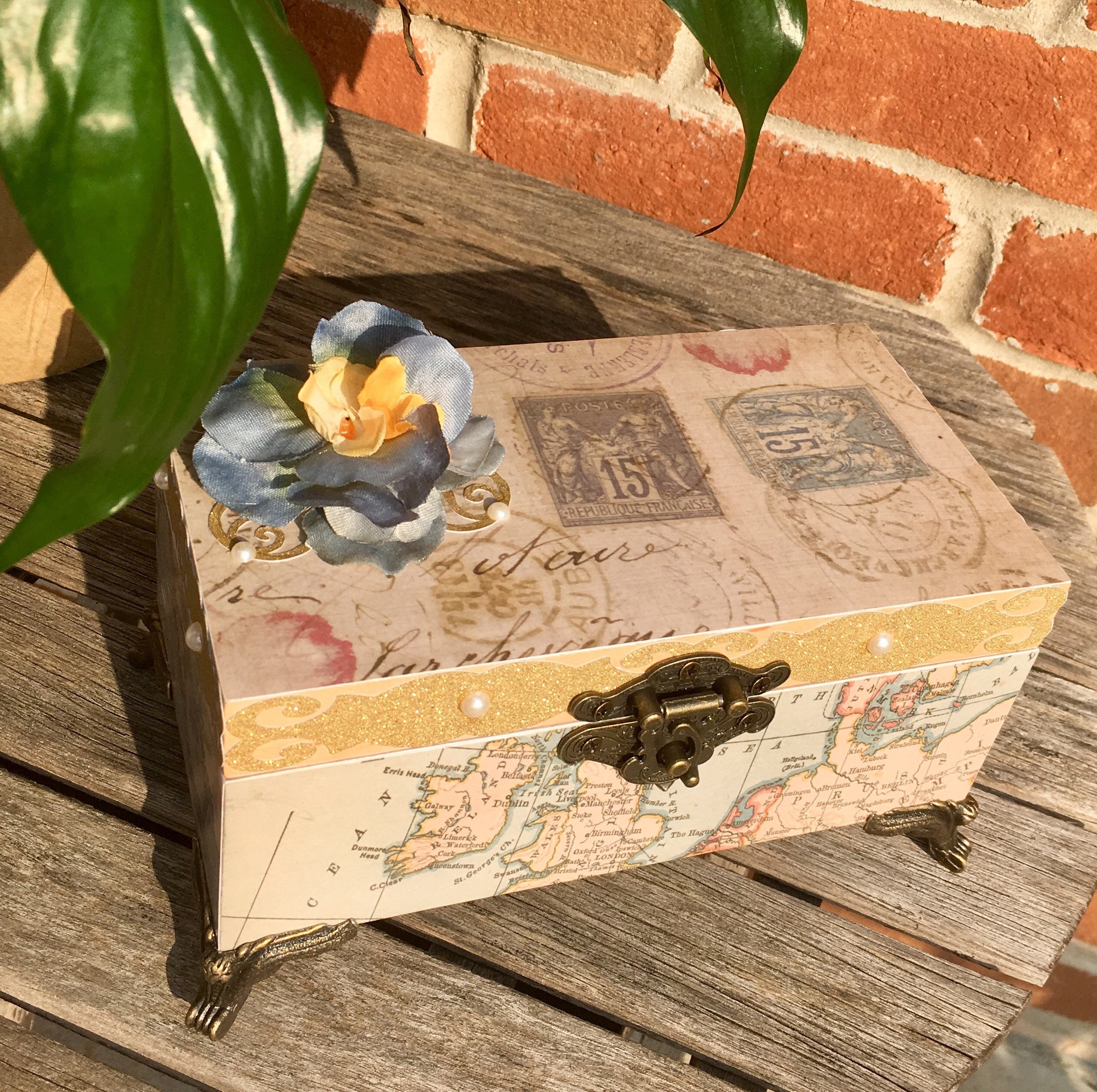European Map Decorative Box - Etsy