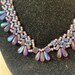 Very Unique Woven Glass Bead Necklace - Etsy