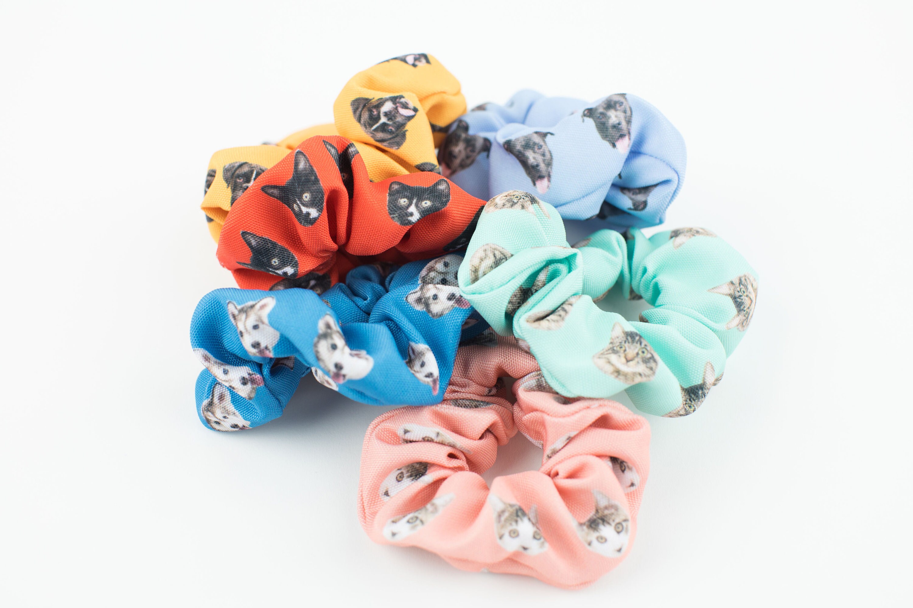 Custom Pet Photo Scrunchie Personalized Hair Things Custom | Etsy