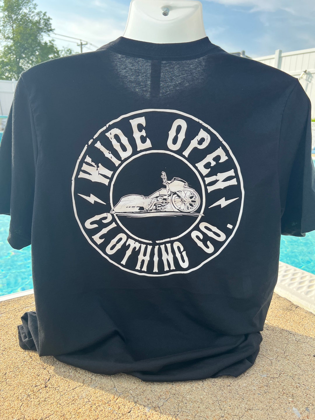 Wide Open Clothing Custom Harley Bagger Tshirt - Etsy