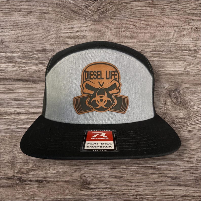 Diesel Life Flat Bill Richardson Hat Leather Patch - Etsy