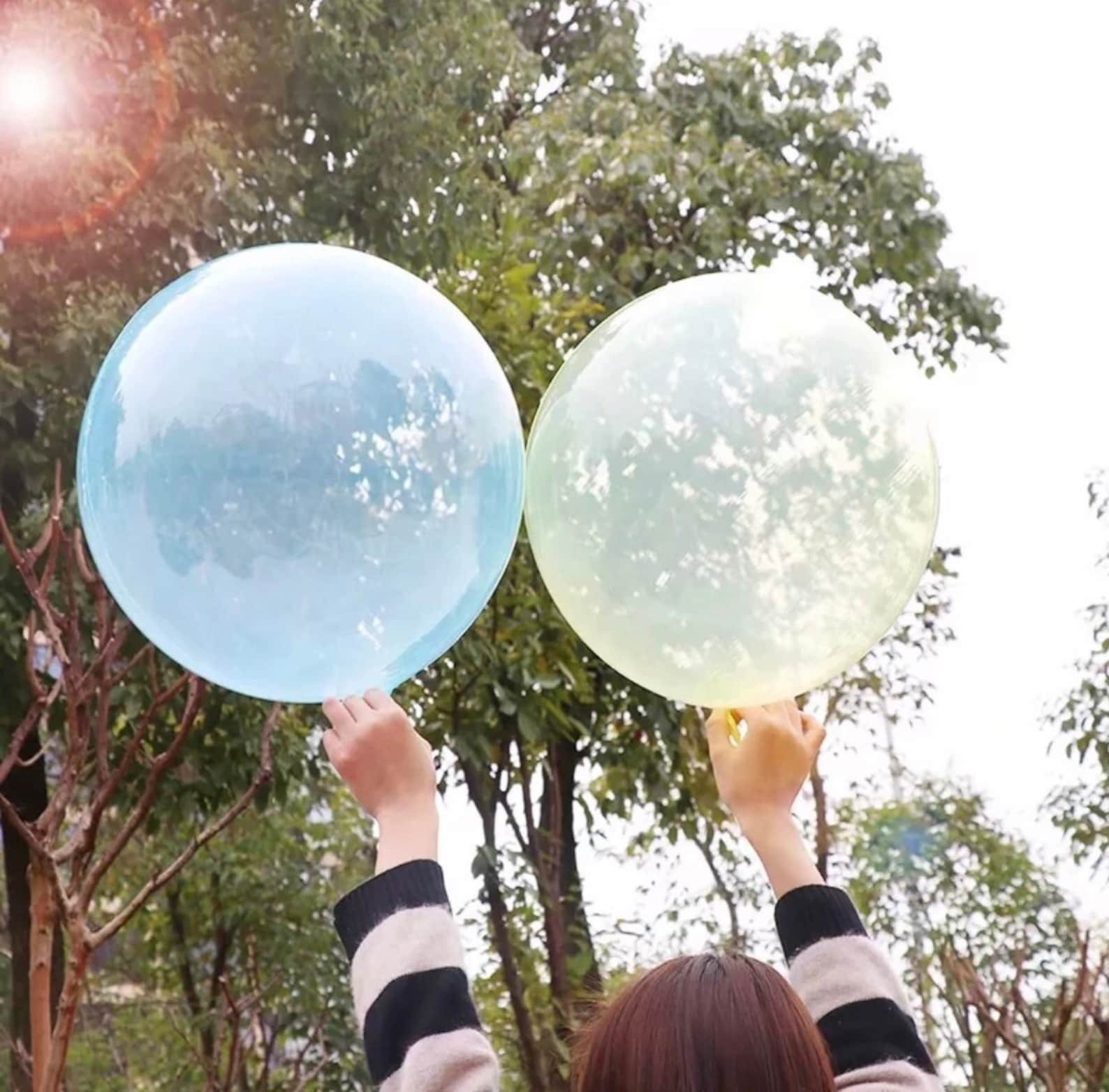 CRYSTAL CLEAR Balloons Clear and Colored Transparent Balloon - Etsy