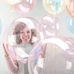 CRYSTAL CLEAR Balloons - Clear and Colored Transparent Balloon - Bubble ...