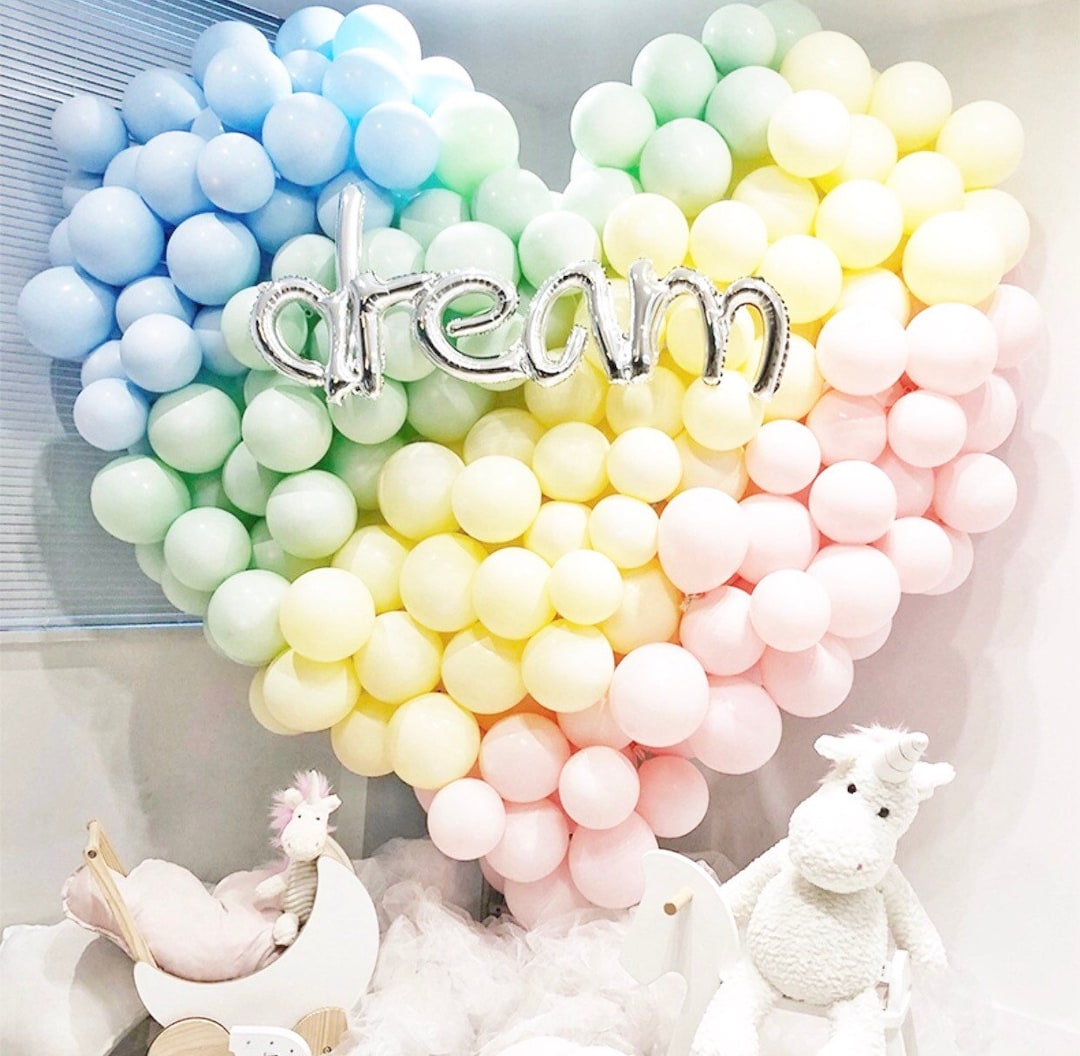12 Balloons Set of 10 Balloons Pastel Color Pastel Balloons Candy ...