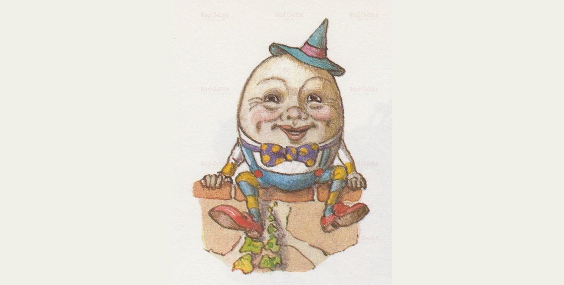 Digital Download of Vintage Humpty Dumpty Mother Goose Fairy Tale Witch ...