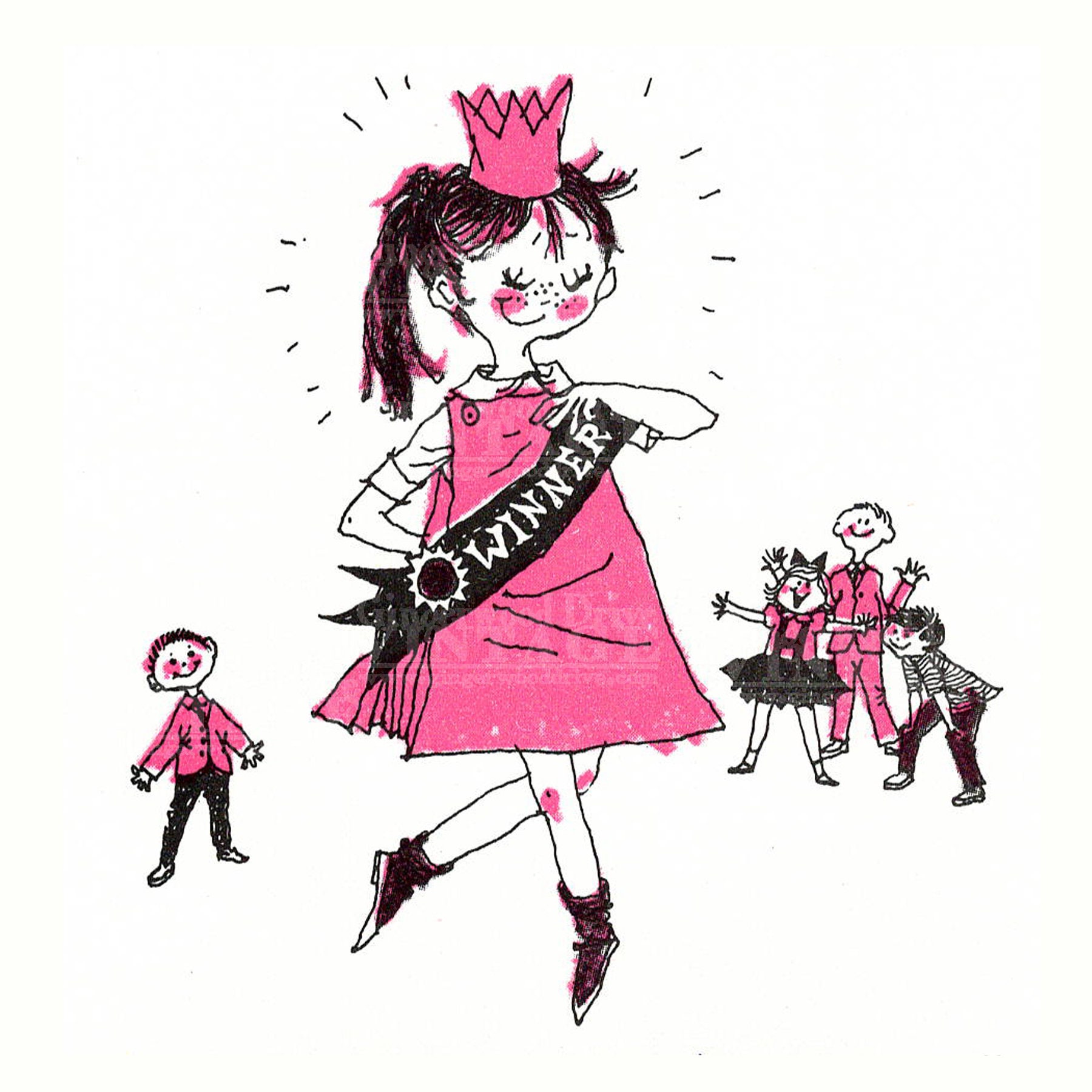 Vintage Beauty Pageant Girl Illustration (digital Download) - Etsy