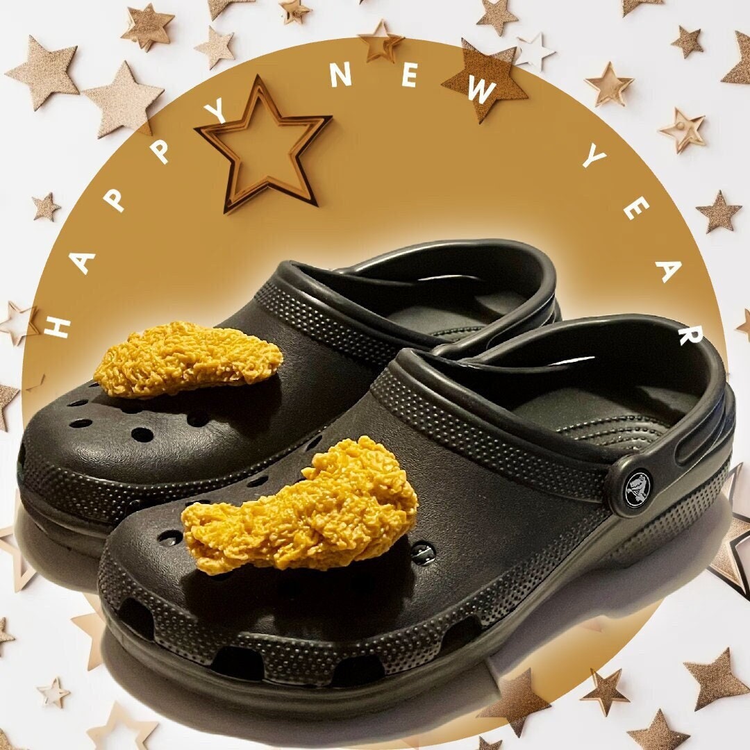 Handcrafted Fried Chicken Shoe Charm Fun and Realistic Food Charm for ...