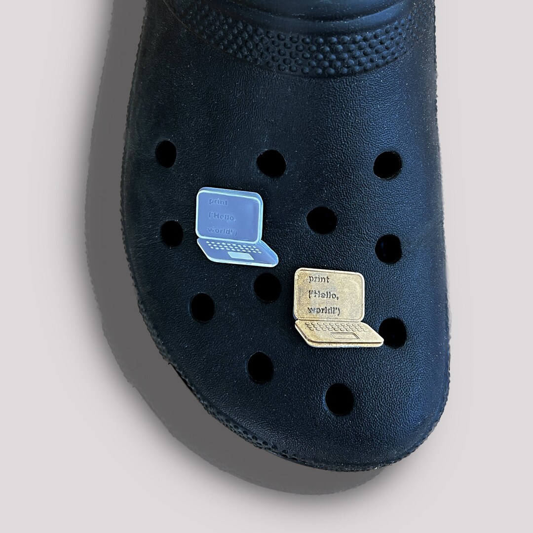 Programing Laptop Shoe Charm 3d Printed Resin Coding Accessories ...