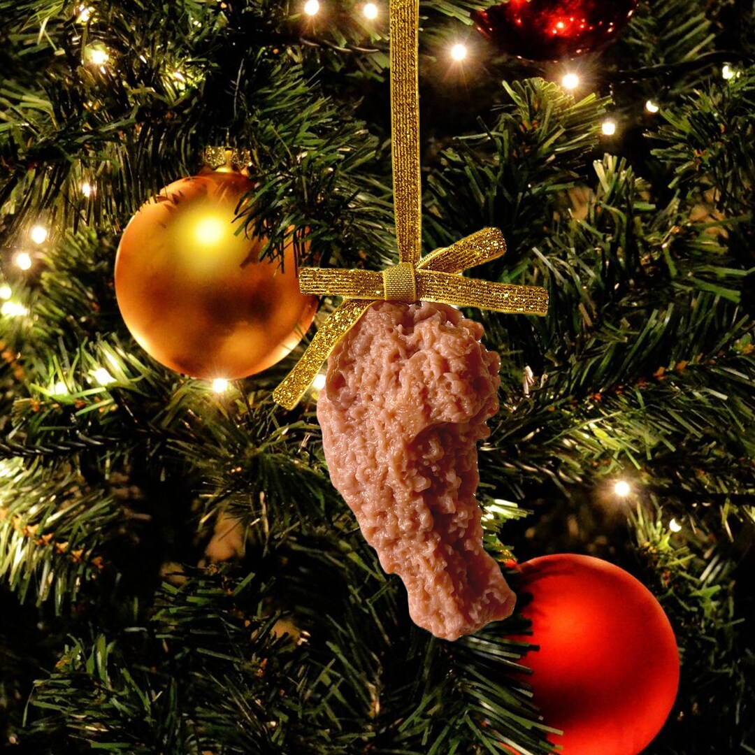 Christmas Tree Ornament Fried Chicken | Special Snow Flake Edition - Etsy