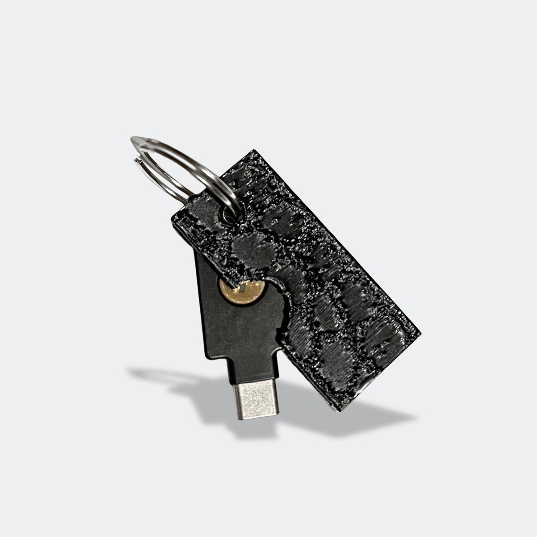 3D Printed Yubikey Case in Python Print Key Chain - Etsy