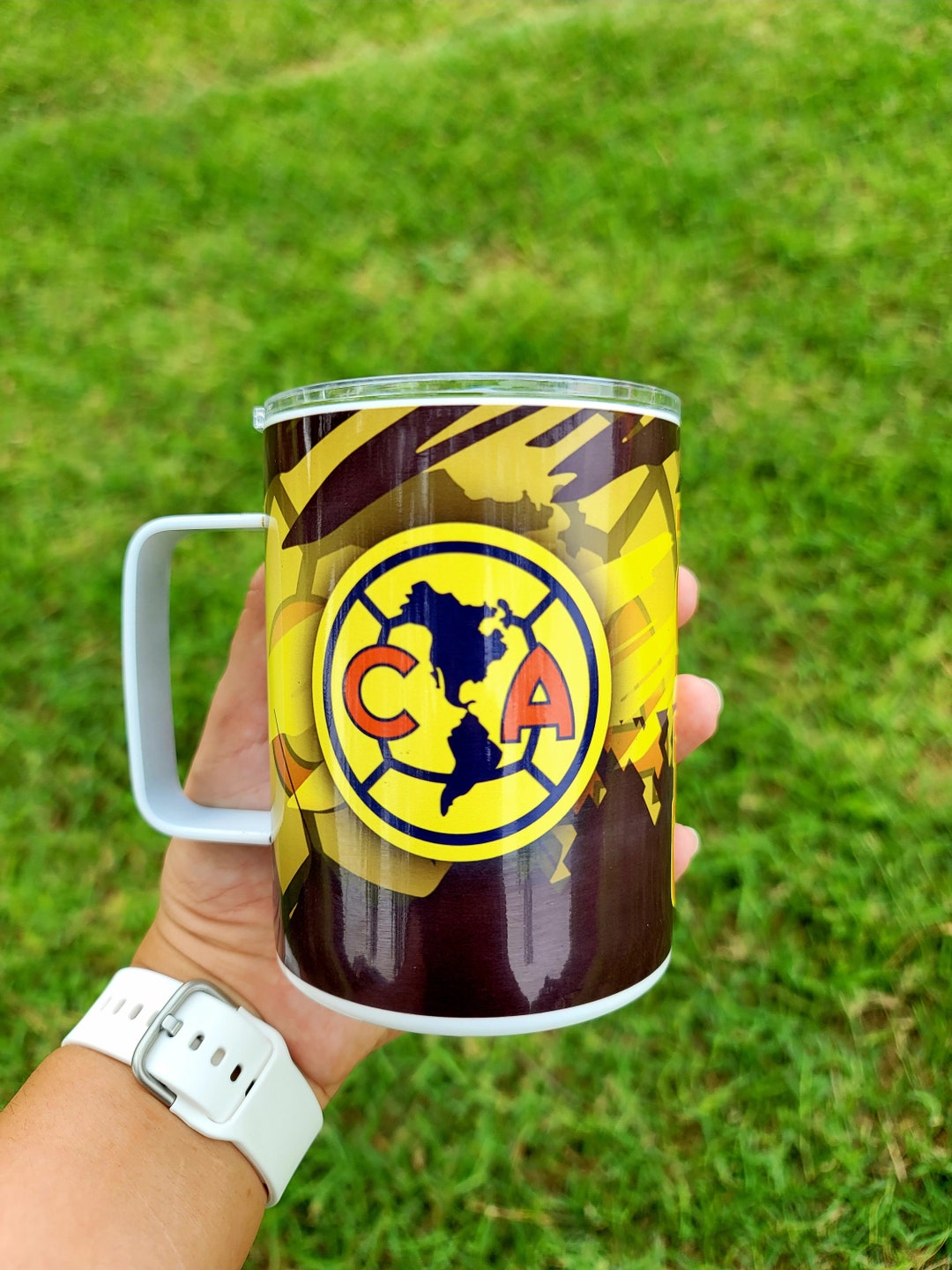Club America 10 Oz Insulated Coffe Mug Aguilas Del America Logo Futbol ...