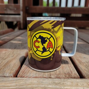 Club America 10 Oz Insulated Coffe Mug Aguilas Del America Logo Futbol ...