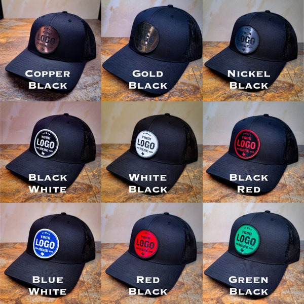Trucker Hat With Custom Logo Patch - Etsy