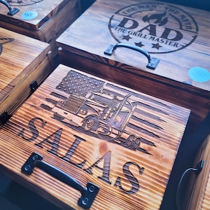 Custom BBQ Wood Box Warmer Pan Grill Stainless Steel Steam Pan With Lid ...