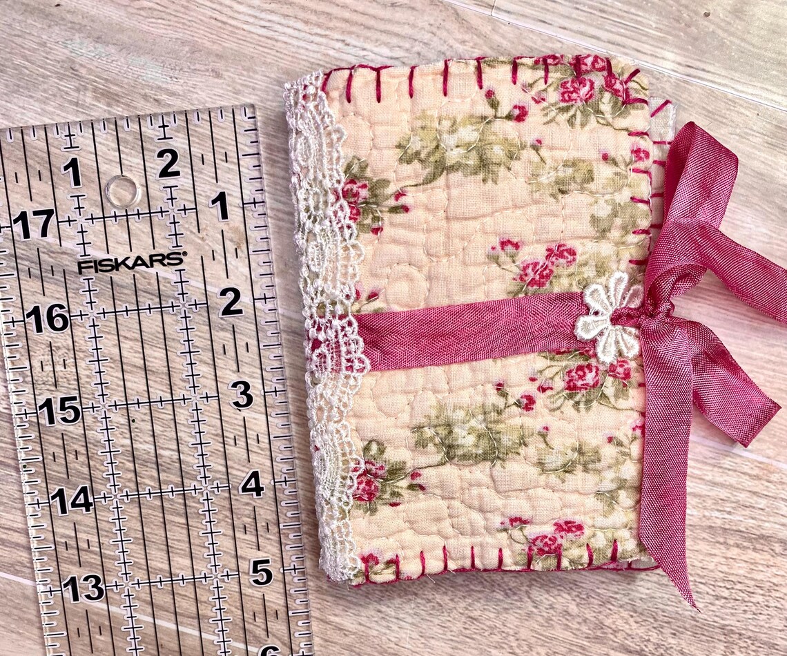 Handmade Needle Book Pink Floral - Etsy