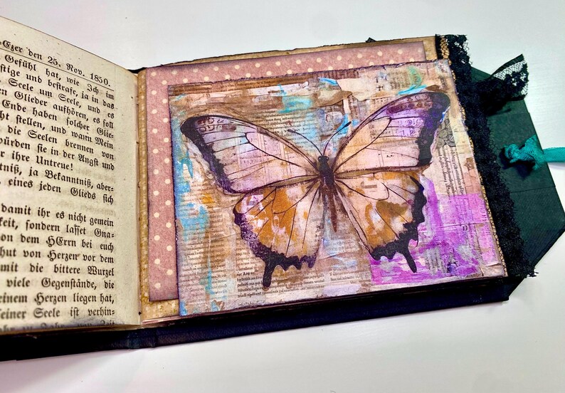 Vibrant Butterfly Handmade Notebook/junkjounal - Etsy