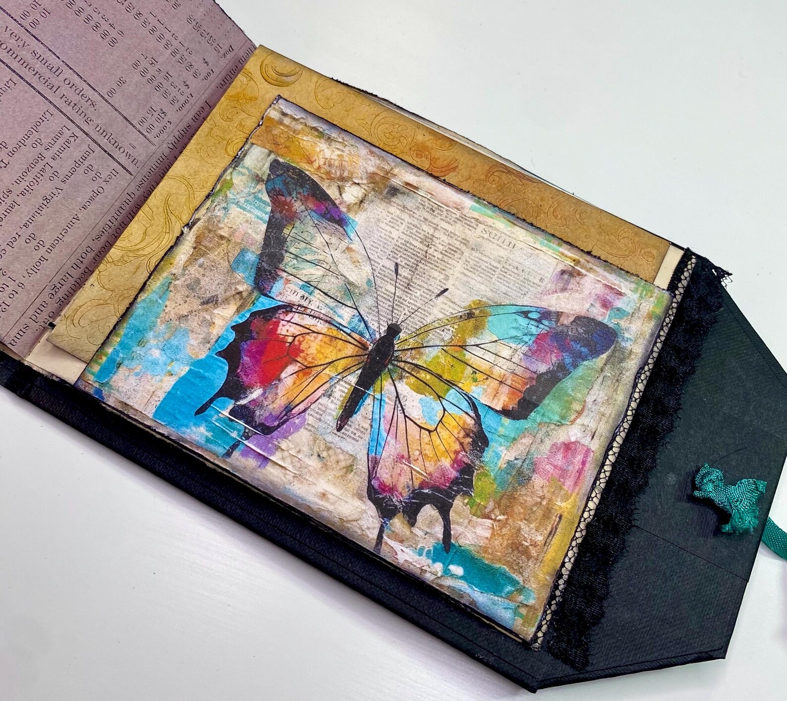 Vibrant Butterfly Handmade Notebook/junkjounal - Etsy