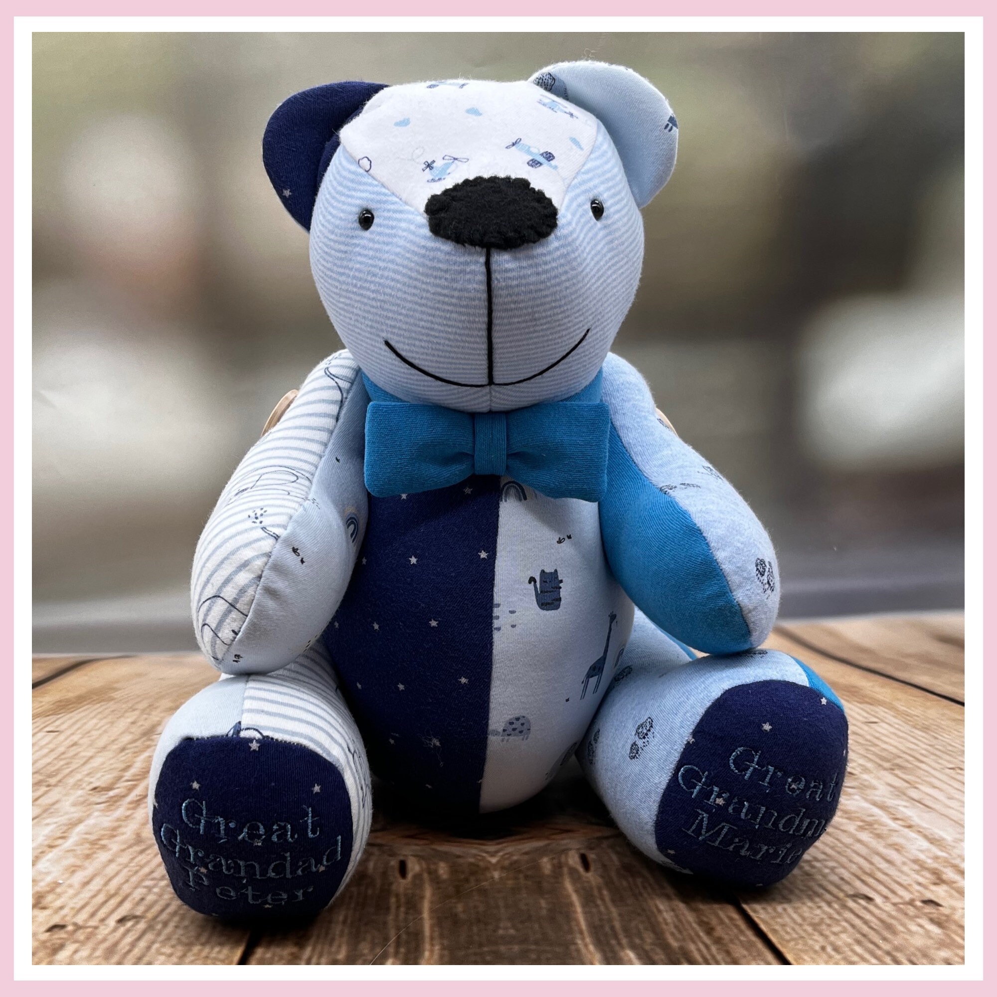 Keepsake Bear made from old baby clothes Keepsake Bear Baby Clothes ...