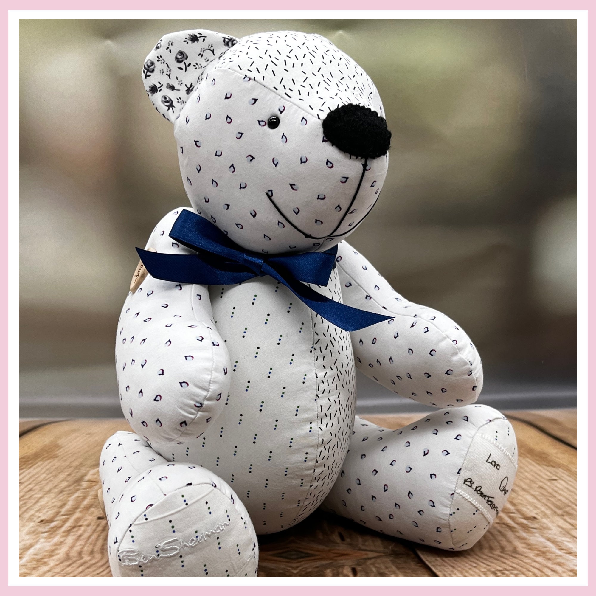 Memory Bear Made From Your Loved Ones Clothing Memory Bear Memory Bear ...