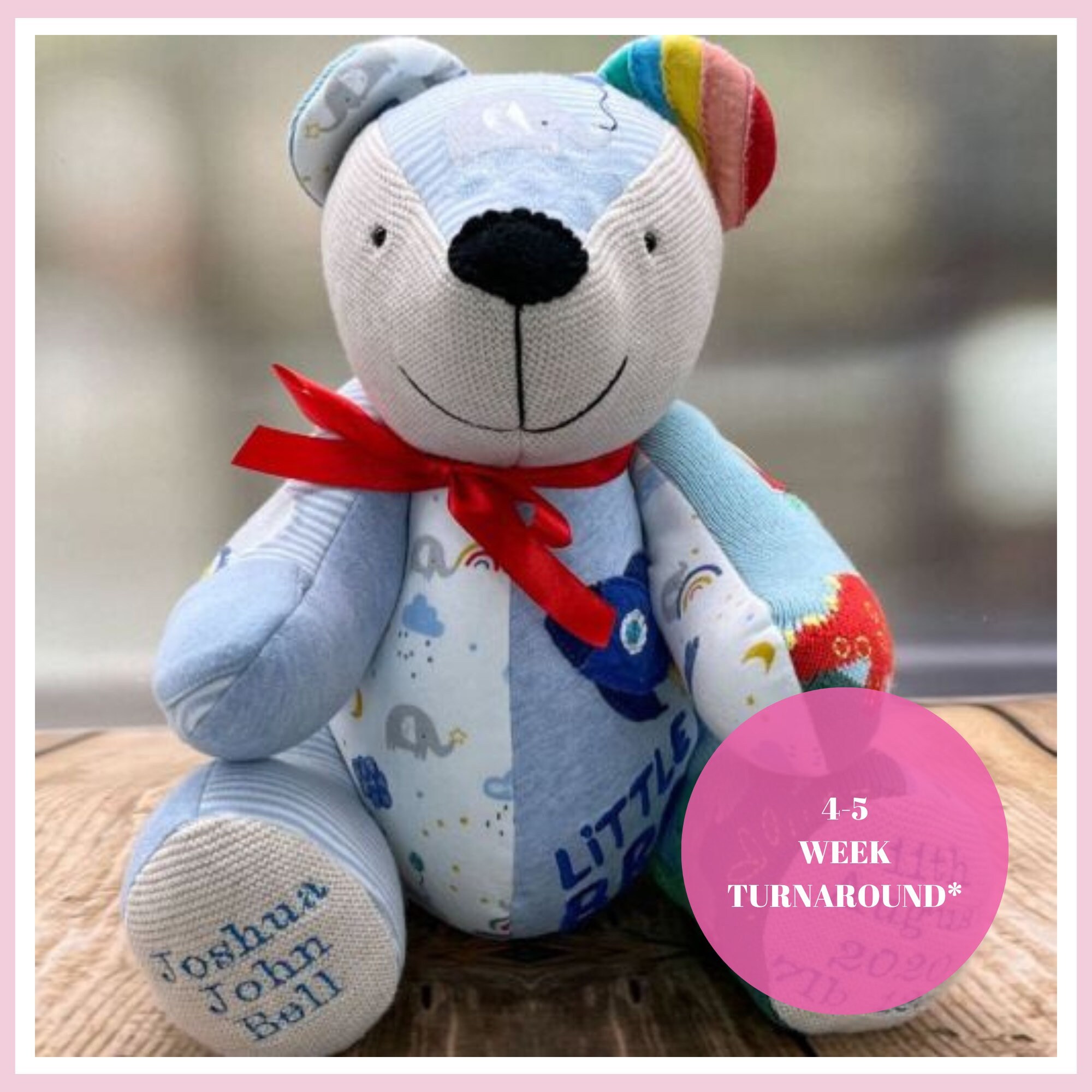 Keepsake Bear made from old baby clothes Keepsake Bear Baby Clothes ...
