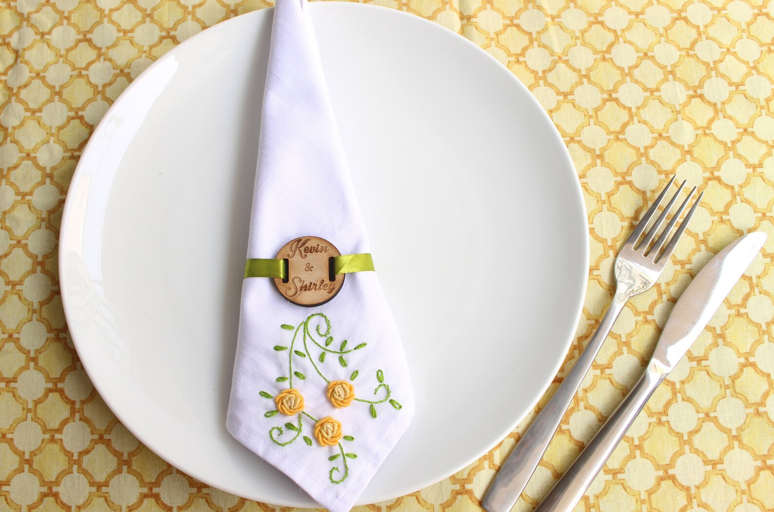 Engagement Napkins Ring SET of 15pcs Personalized Napkin - Etsy