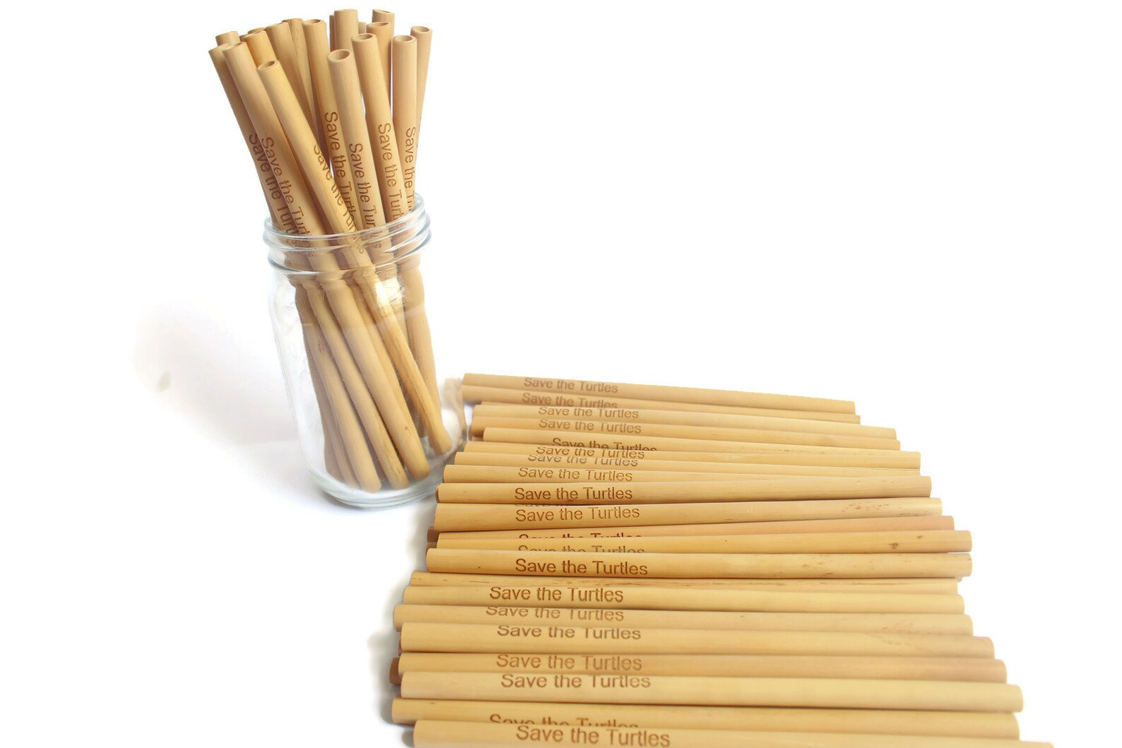 Personalized Bamboo Straws, Reusable Straw, Custom Engraved Bamboo ...