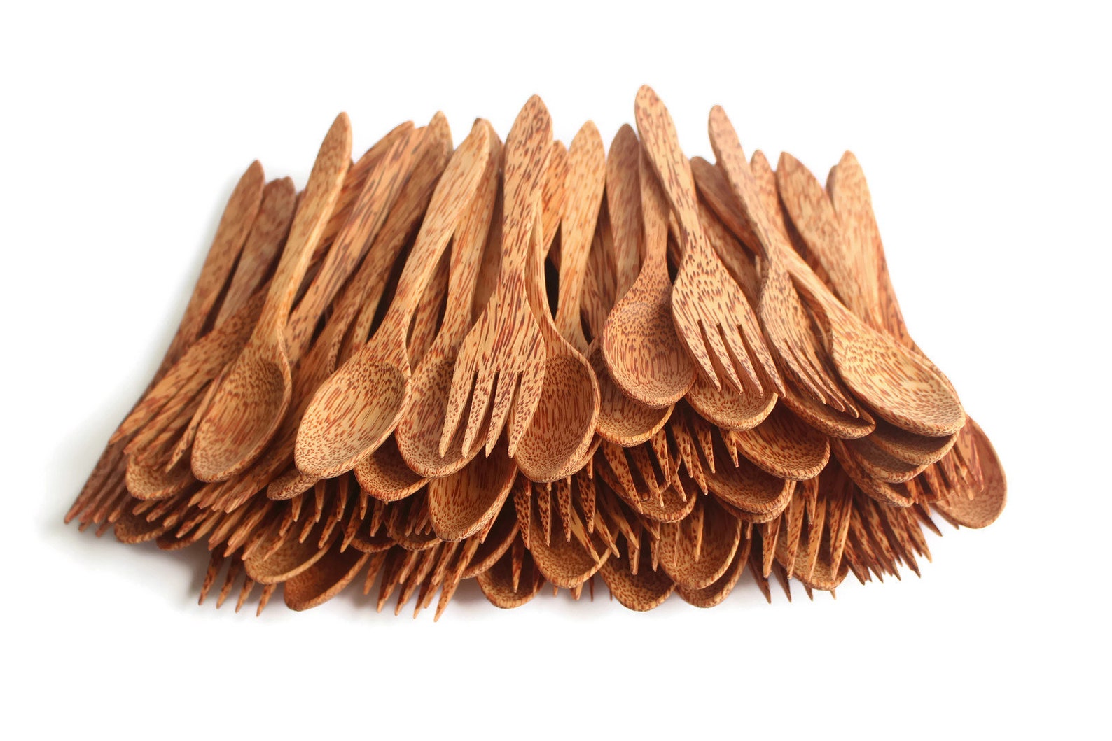 Coconut Spoon and Fork Set Wooden Spoon Vegan Utensils - Etsy