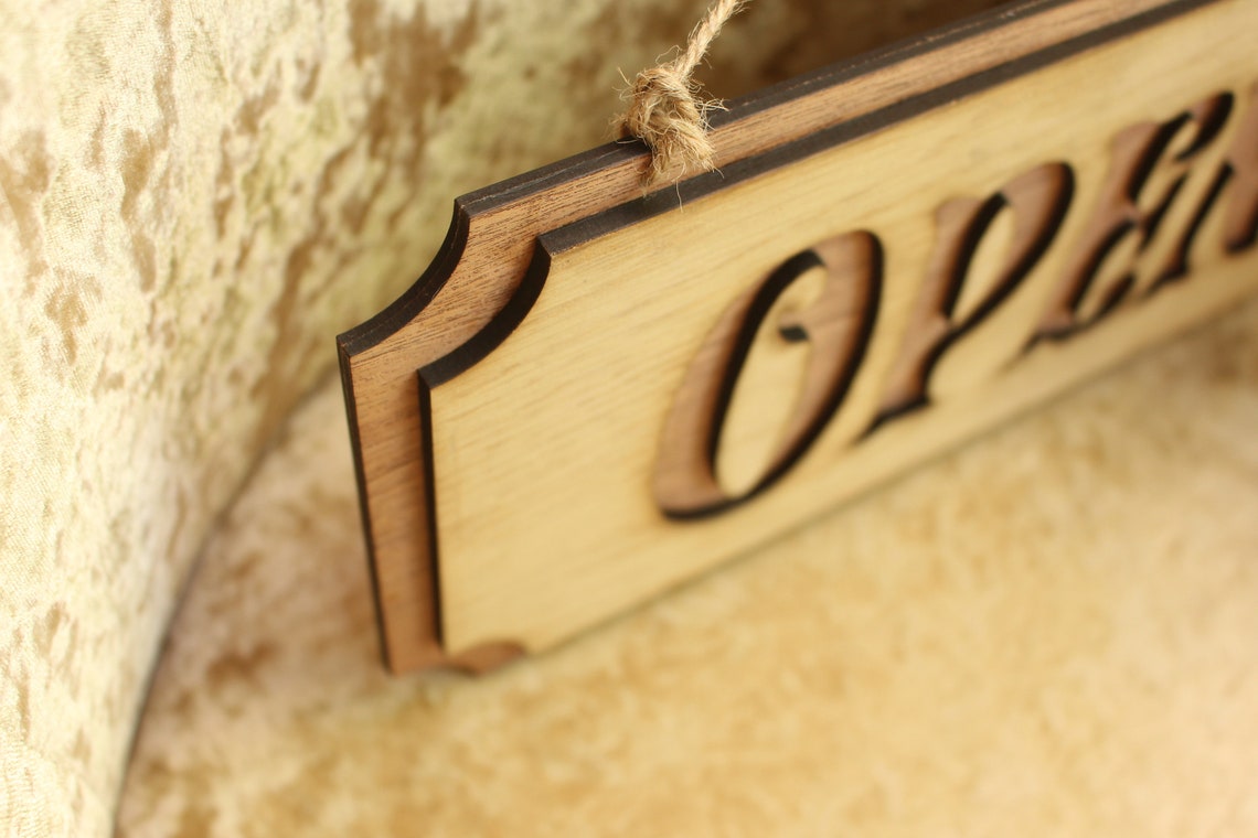 Open Closed Sign Vintage 6 X 12 Double Sided Open | Etsy