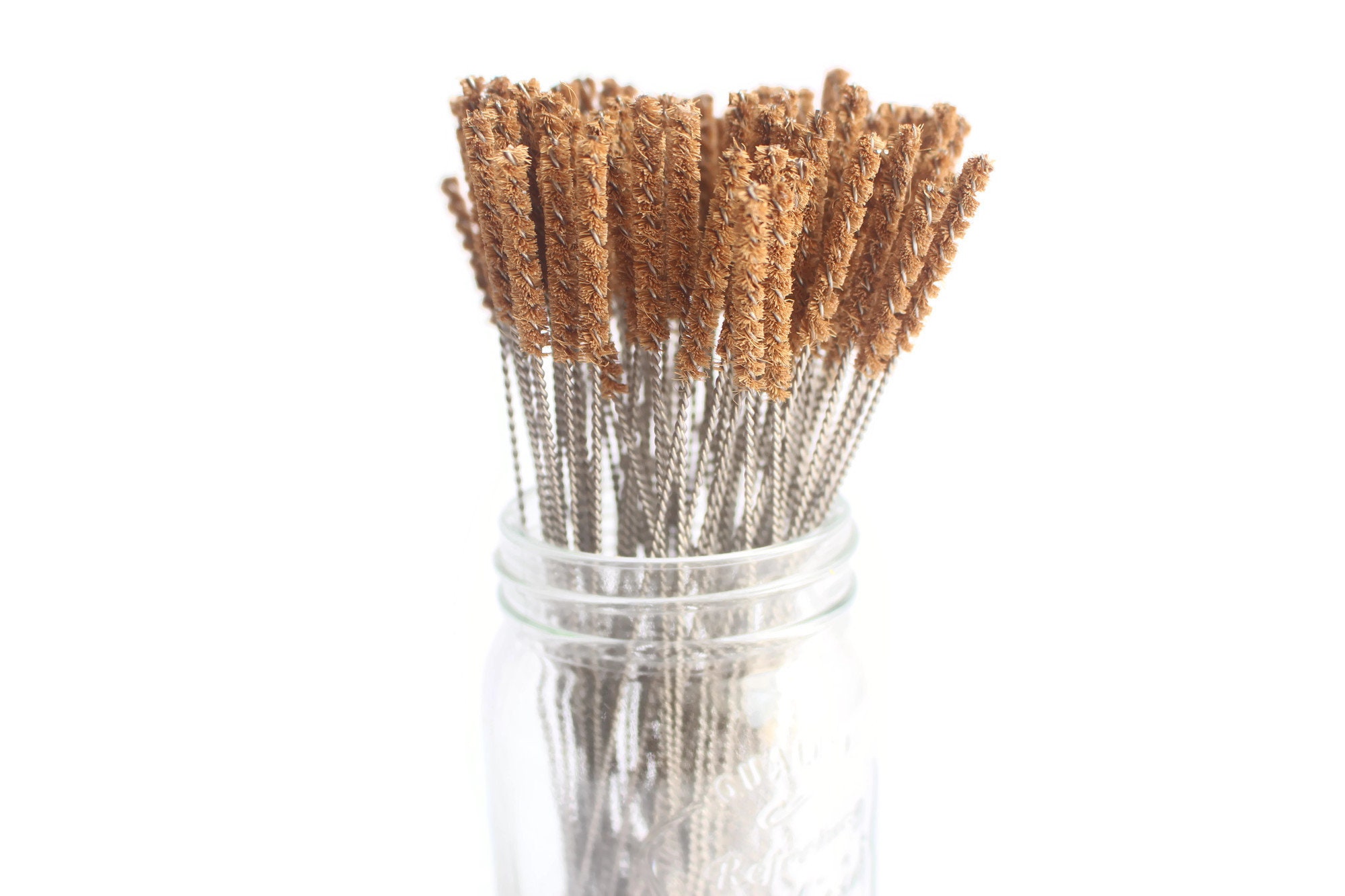 Straw Cleaning Brushes - Natural Coconut Fiber - Straw Cleaner BULK ...