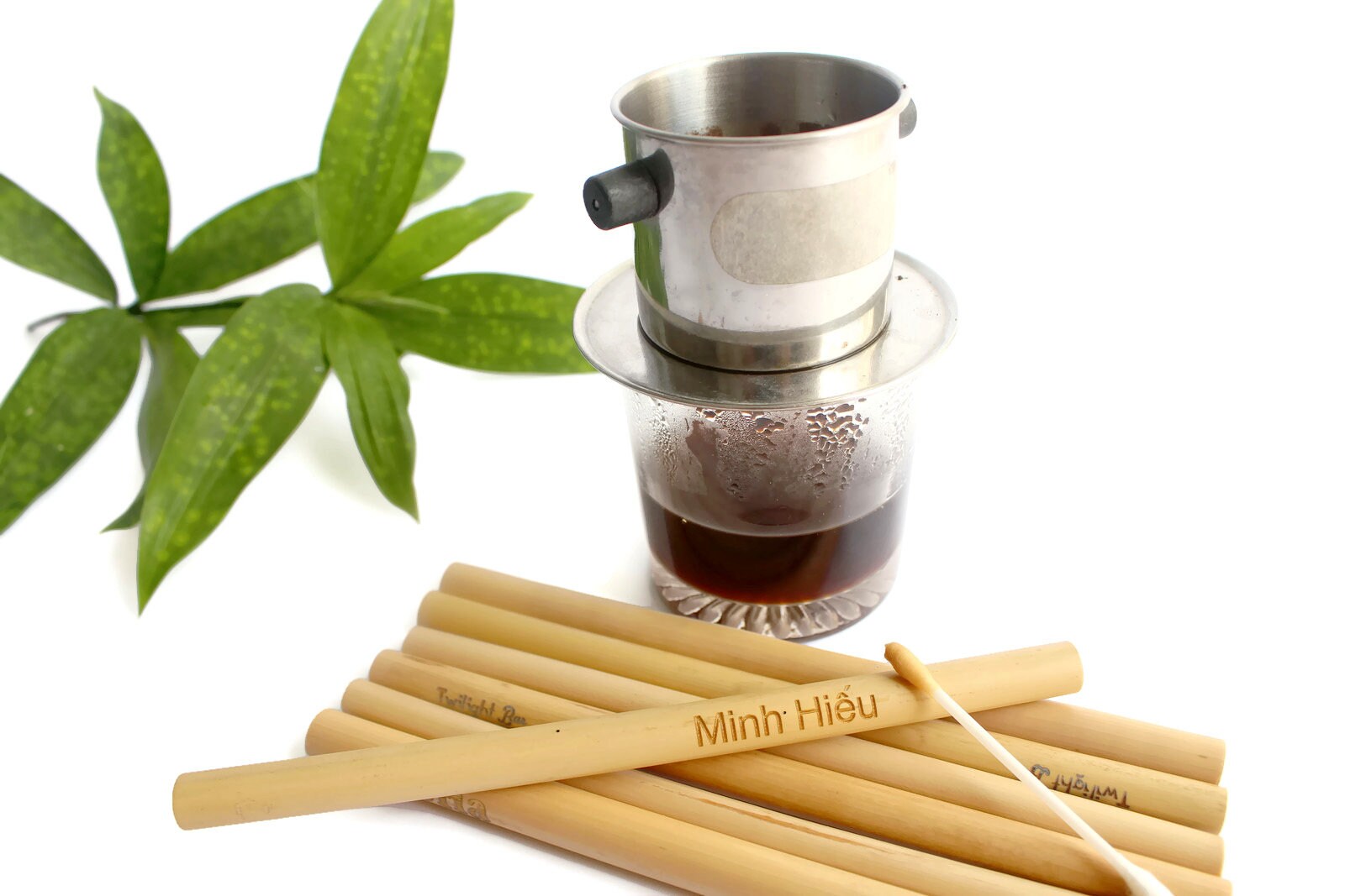 2 sets x Straw case Triangles with bamboo straws and cleaning | Etsy