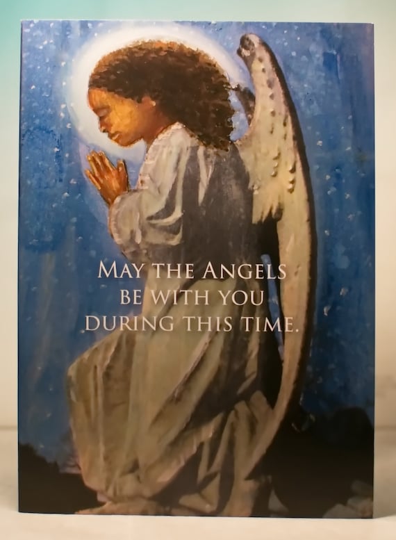 May the Angels Be With You Sympathy Line - Etsy