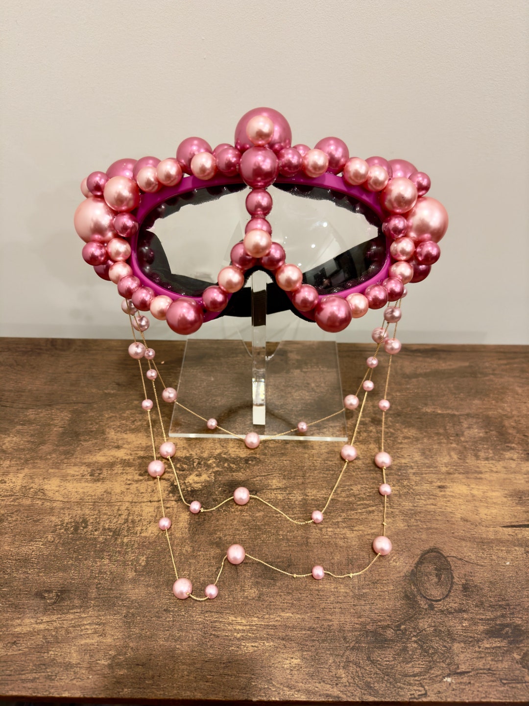 Bobble Pink Pearl Goggles, Burning Man Fashion, Festival Style ...