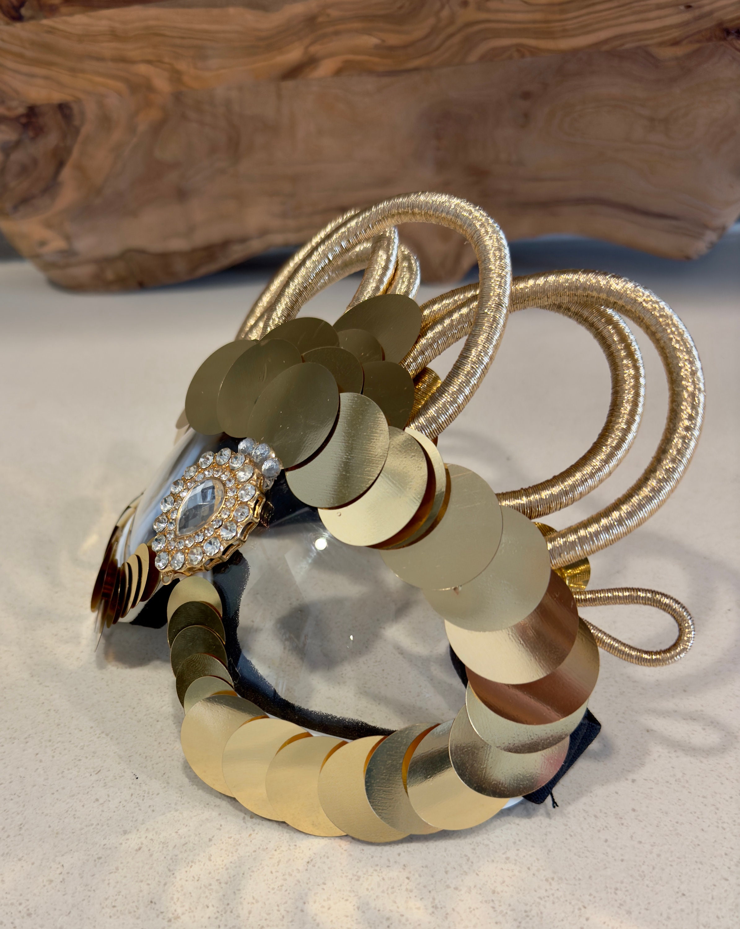 Gold Angel Crown Goggles, Burning Man Fashion, Festival Style, Carnival ...
