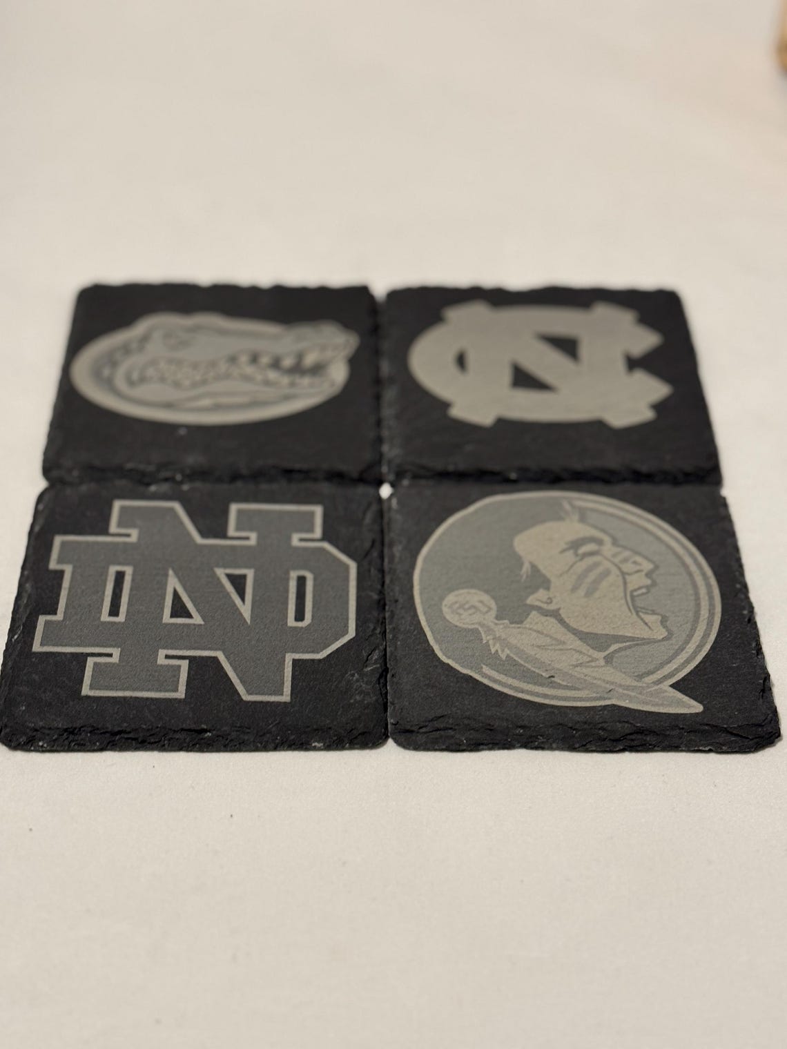 Custom College Team Slate Coasters 4pk - Etsy