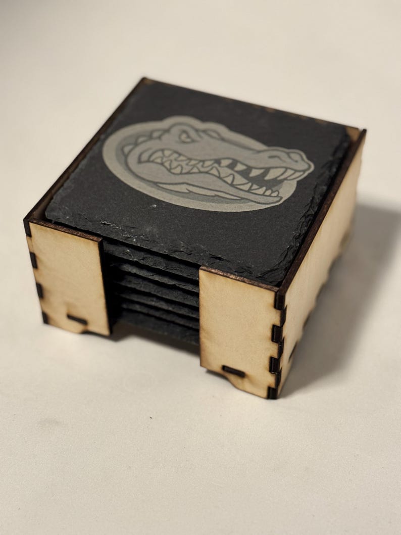 Custom College Team Slate Coasters 4pk - Etsy