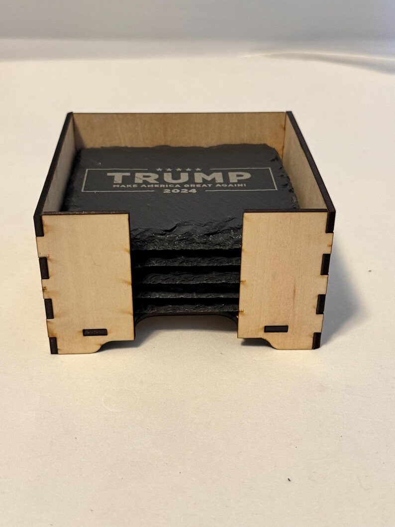 Trump 2024 Slate Coasters - Etsy