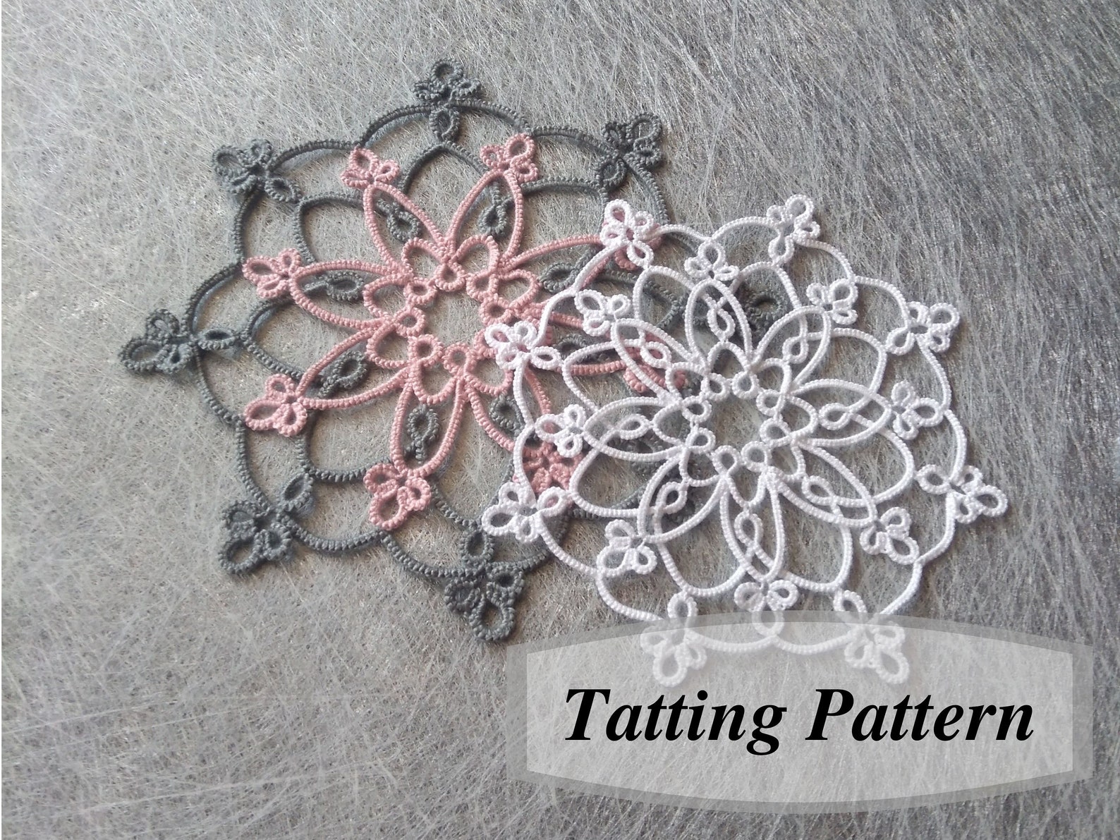 Flower Coaster Tatting Pattern. Small Doily Tutorial for Shuttle or ...