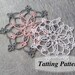 Flower Coaster Tatting Pattern. Small Doily Tutorial for - Etsy