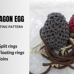 Dragon Egg Tatting Pattern. Tatted Lace Tutorial for Shuttle and Needle ...