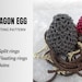 Dragon Egg Tatting Pattern. Tatted Lace Tutorial for Shuttle - Etsy