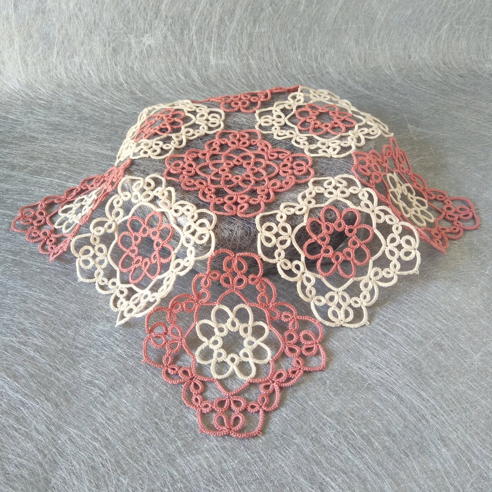 Square Coaster Tatting Pattern for Shuttle and Needle Tatters - Etsy