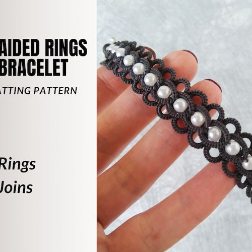 Braided Rings Ring Tatting Pattern. Tatted Lace Jewelry With - Etsy