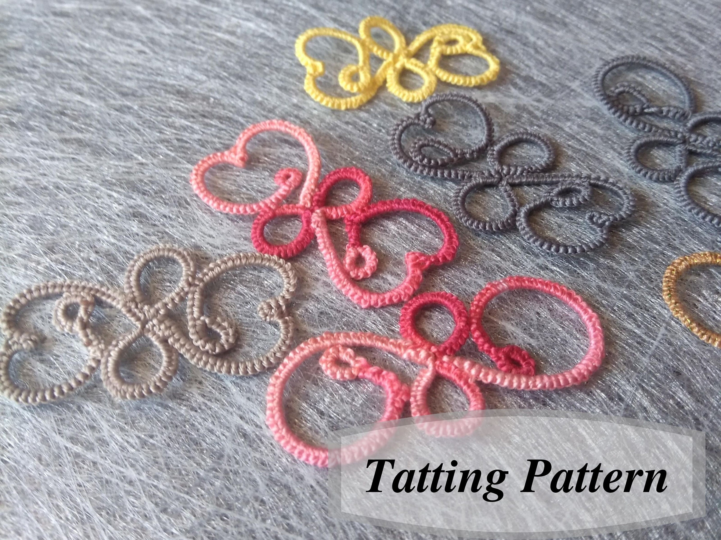 Infinity Heart Tatting Pattern Tutorial for Beginner Shuttle - Etsy