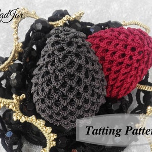 Dragon Egg Tatting Pattern. Tatted Lace Tutorial for Shuttle and Needle ...